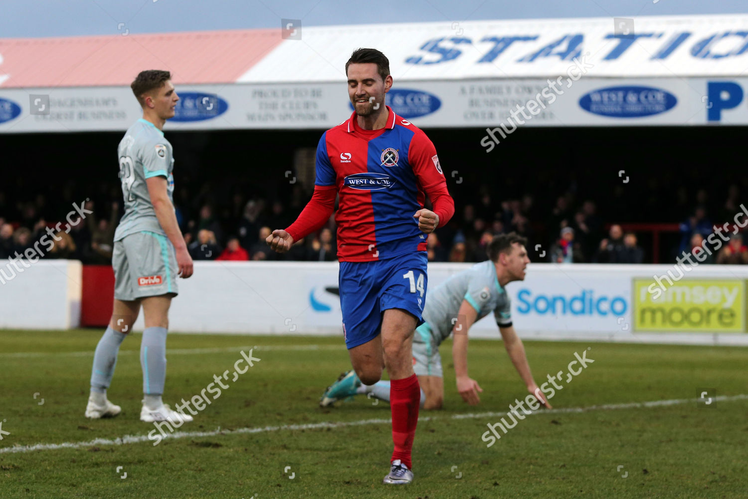 Daniel Sparkes Dagenham Celebrates Scoring Opening Editorial Stock ...