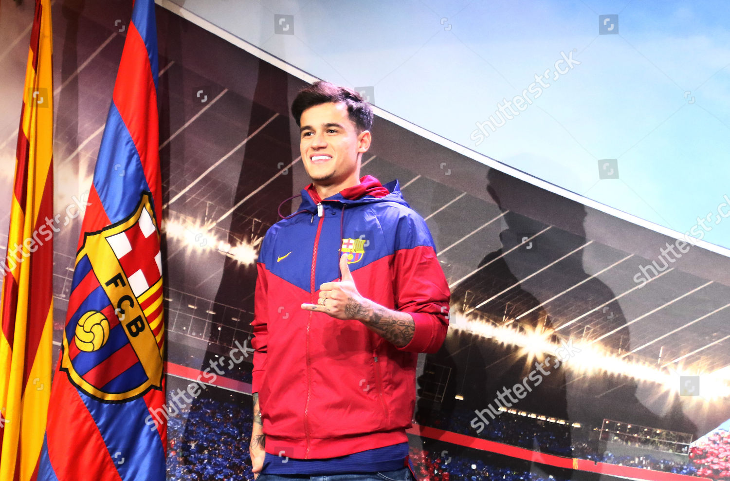 Philippe Coutinho During His Presentation Fc Editorial Stock Photo ...