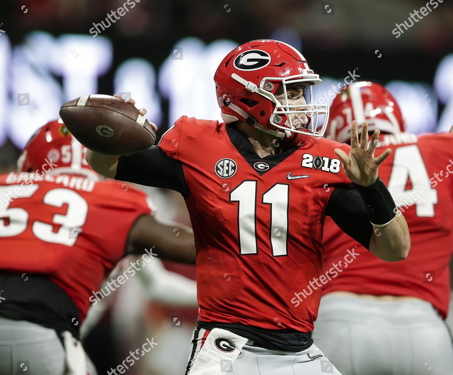 Georgia Bulldogs Qb 11 Jake Fromm Editorial Stock Photo - Stock Image ...