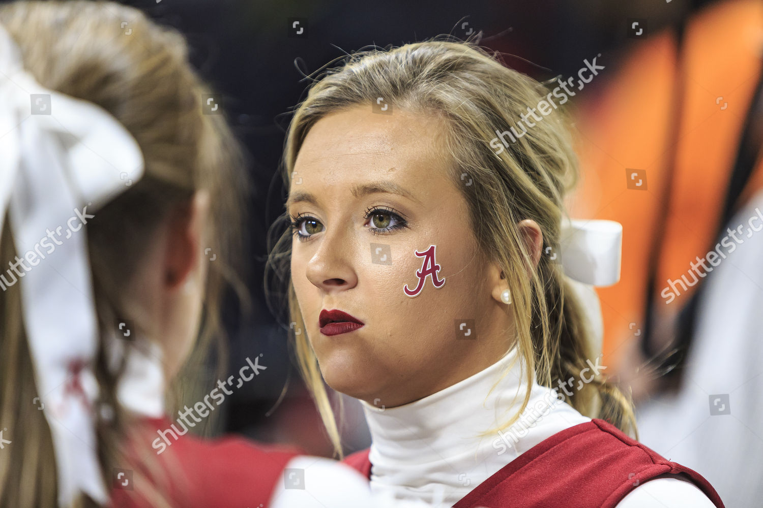 Alabama Crimson Tide Cheerleader Late Fourth Editorial Stock Photo ...