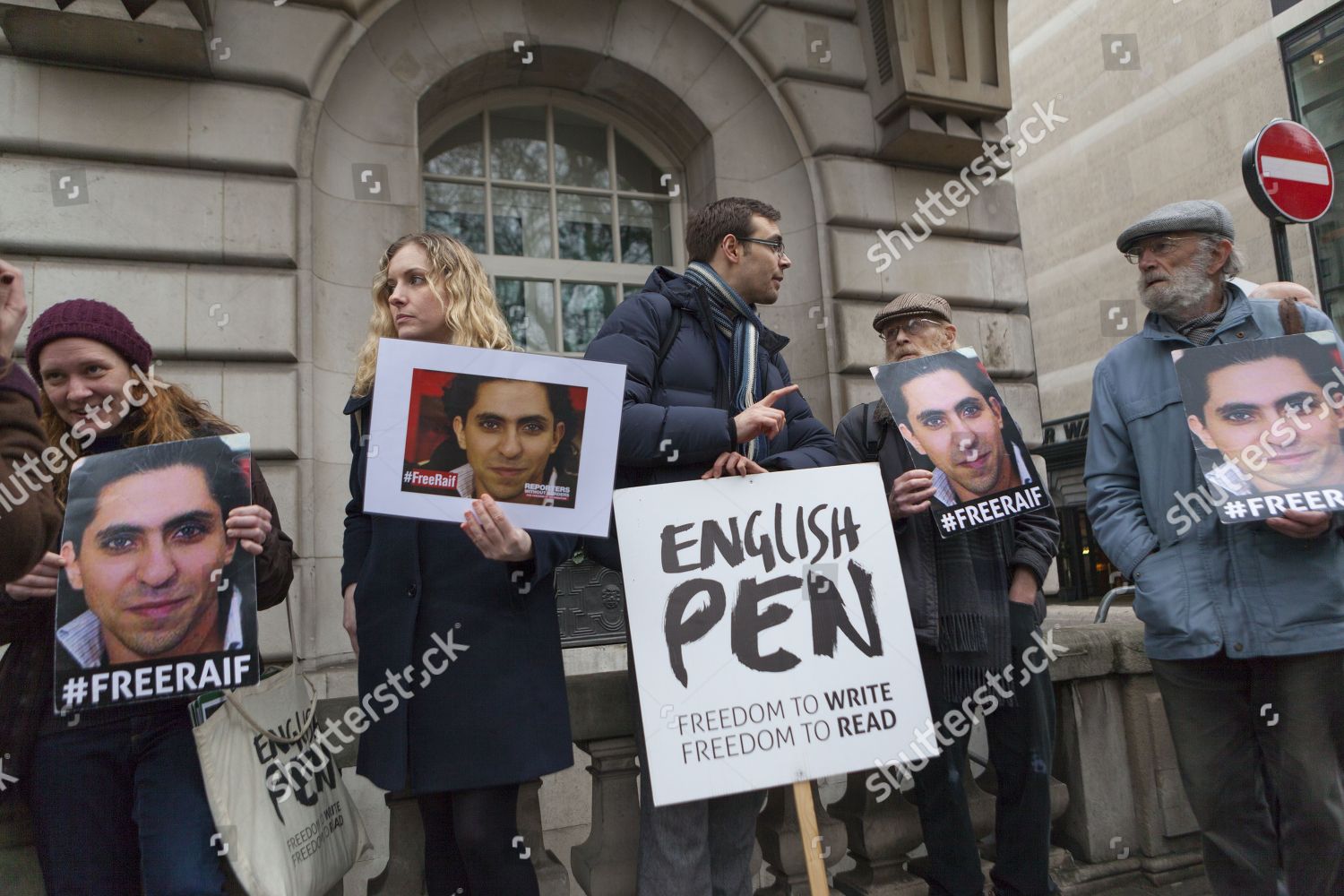English Pen Reporters Without Borders Hold Editorial Stock Photo ...