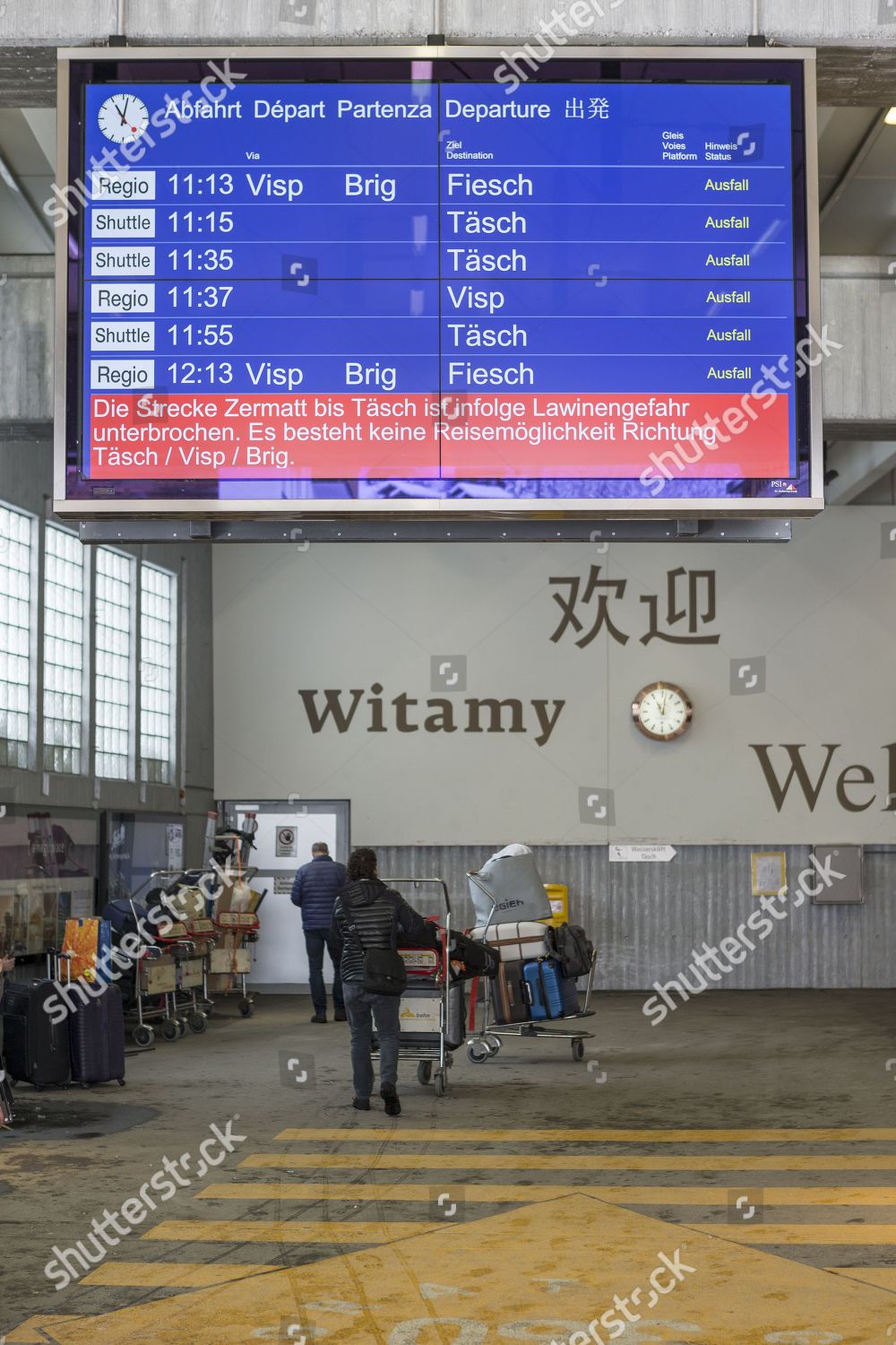 Information Display Panel Train Station Informing Editorial Stock Photo ...