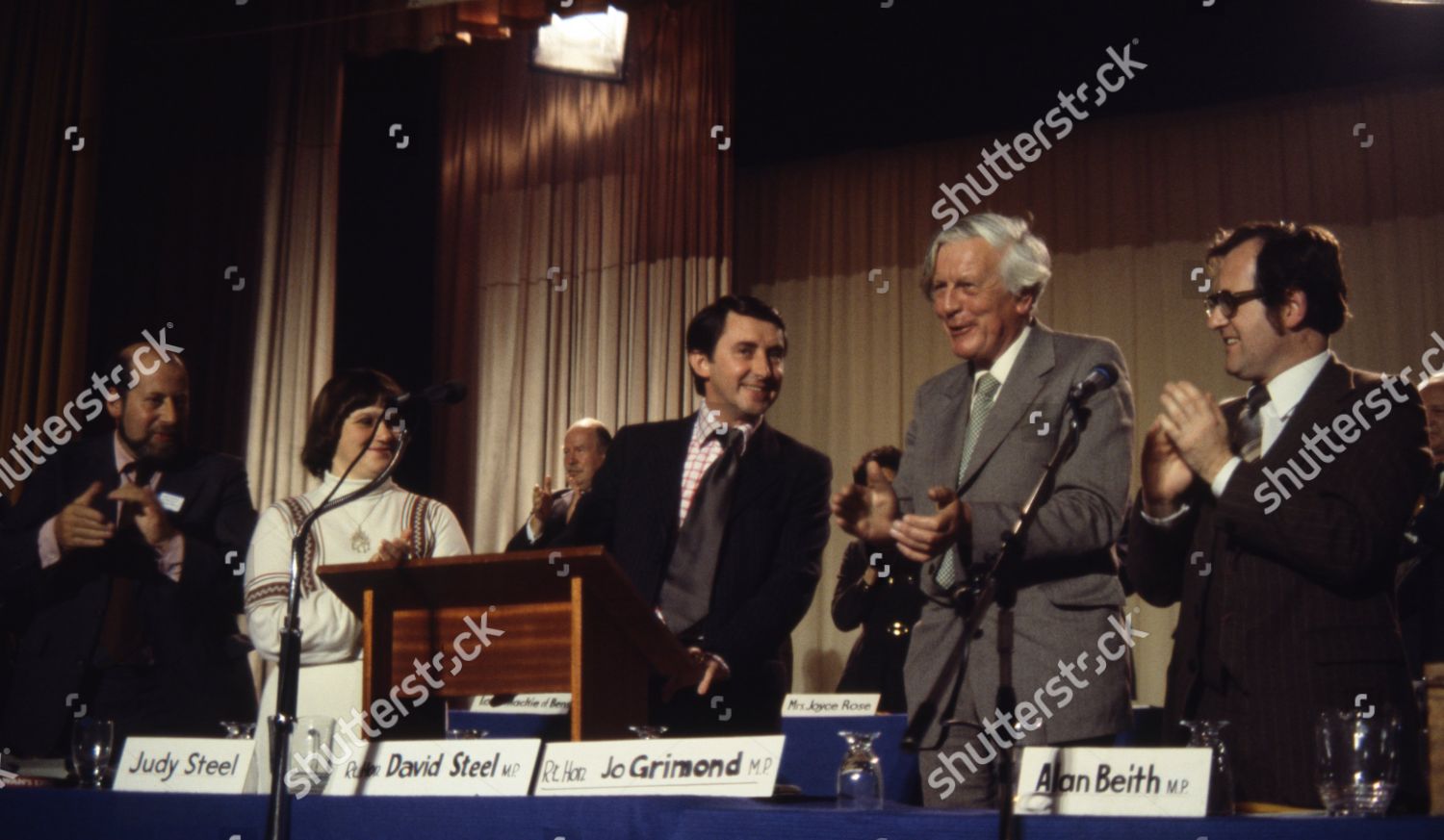 David Steel Mp Liberal Leader Wife Editorial Stock Photo - Stock Image ...