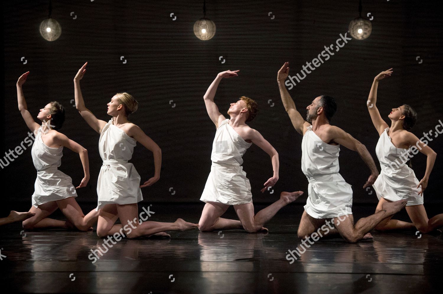 ACTORS PERFORM DURING PREMIERE 'MOUNT OLYMPUS Editorial Stock Photo ...