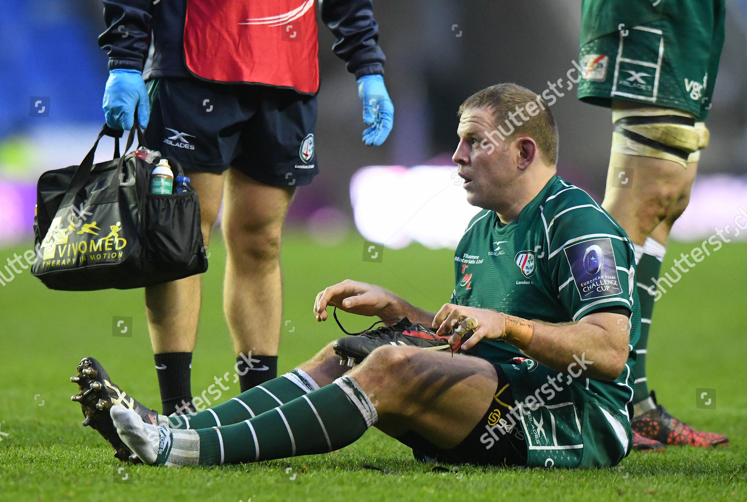 David Paice London Irish Puts His Editorial Stock Photo - Stock Image ...