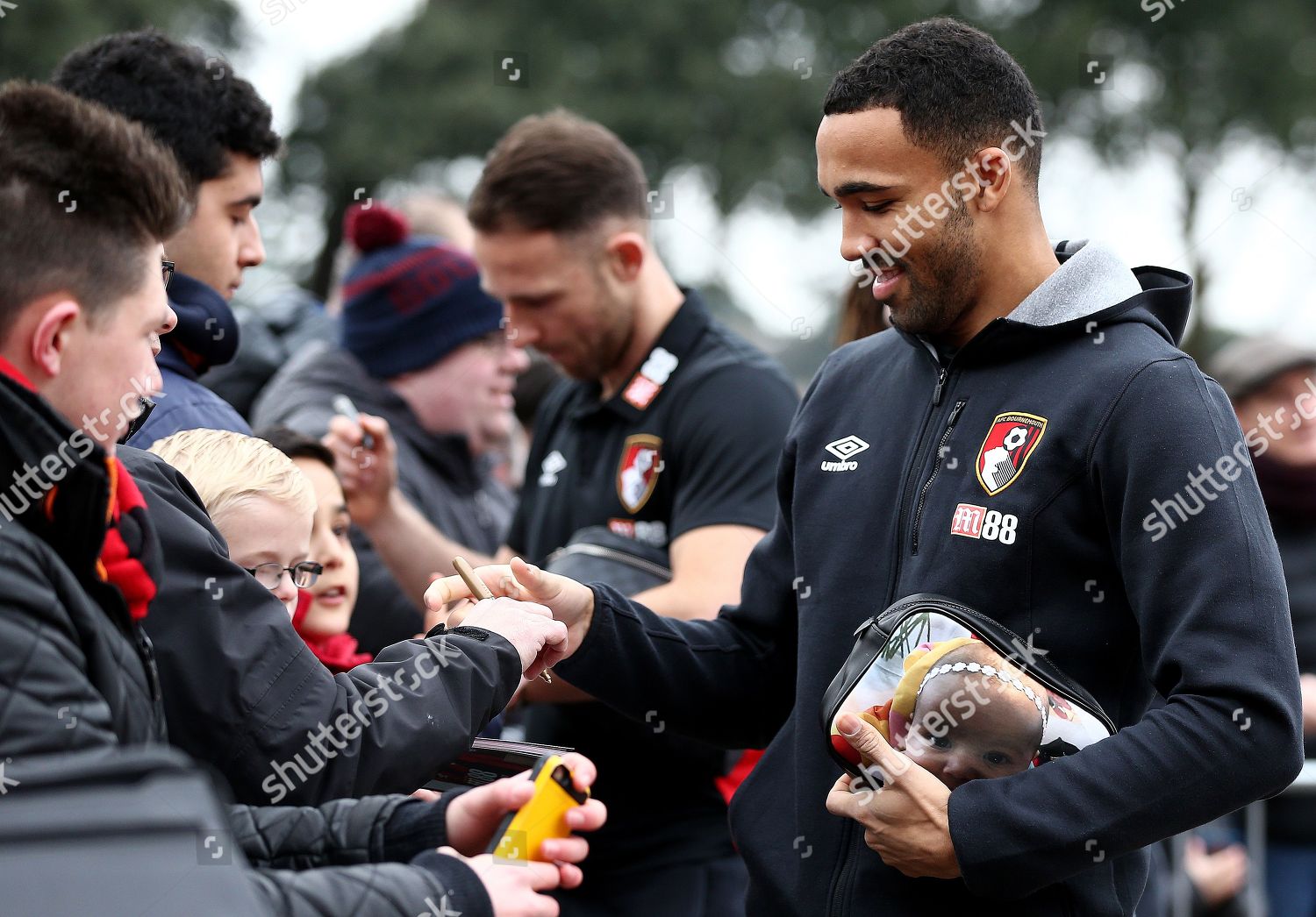 Callum Wilson Marc Pugh Bournemouth Sign Editorial Stock Photo - Stock ...
