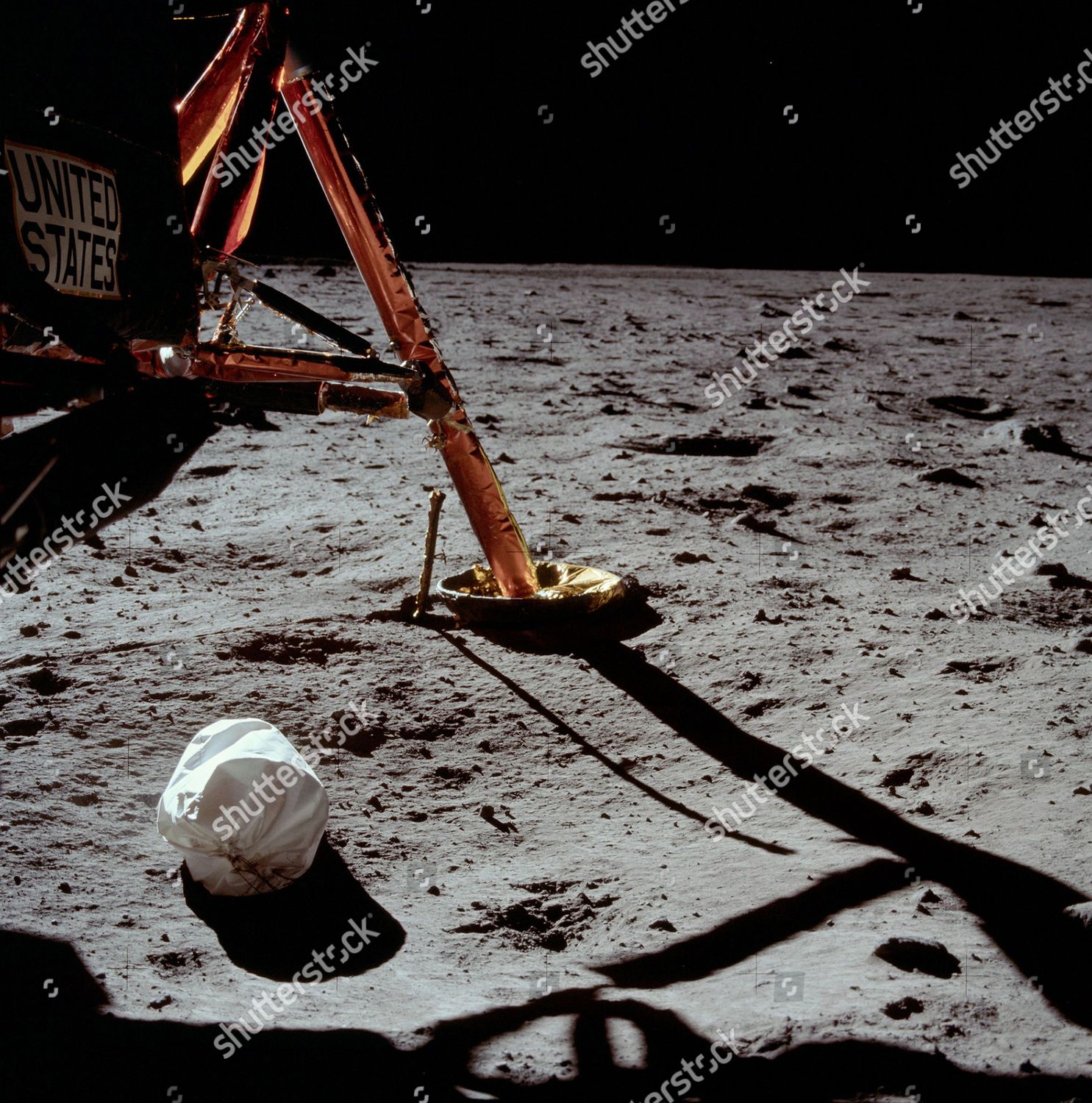 Astronaut Neil Armstrongs First Photograph After Editorial Stock Photo ...