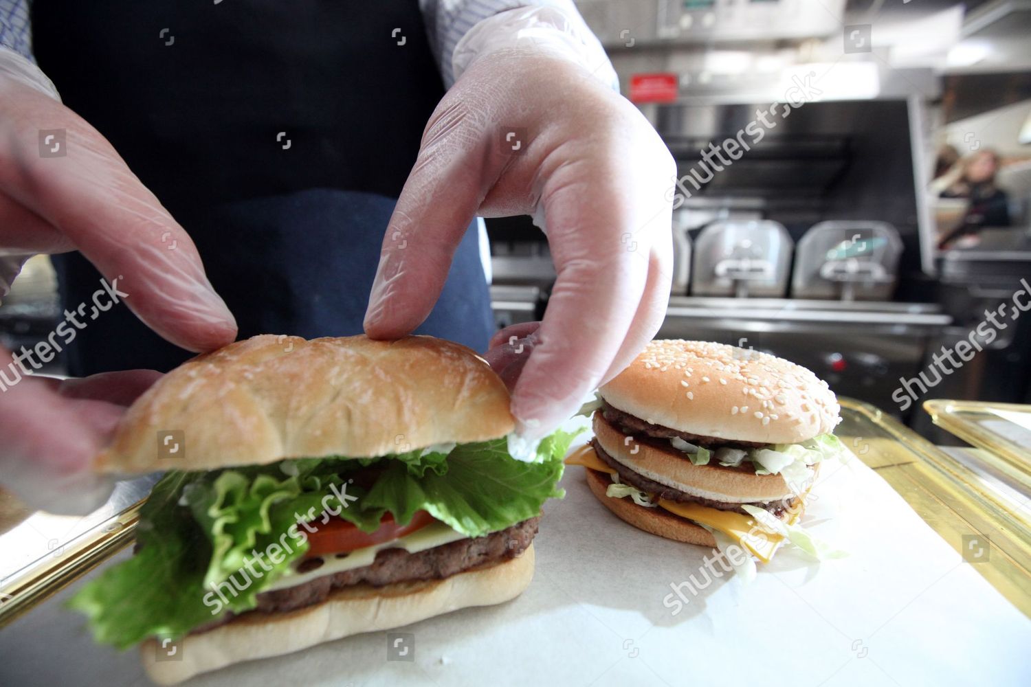 Mcdonalds Burger Assembled Mcdonalds London Headquarters Editorial ...