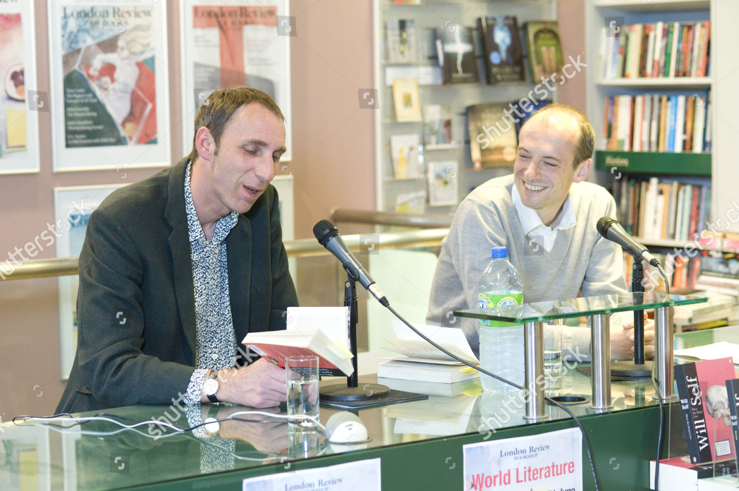 Will Self Fellow Author Nicholas Blincoe Editorial Stock Photo - Stock ...
