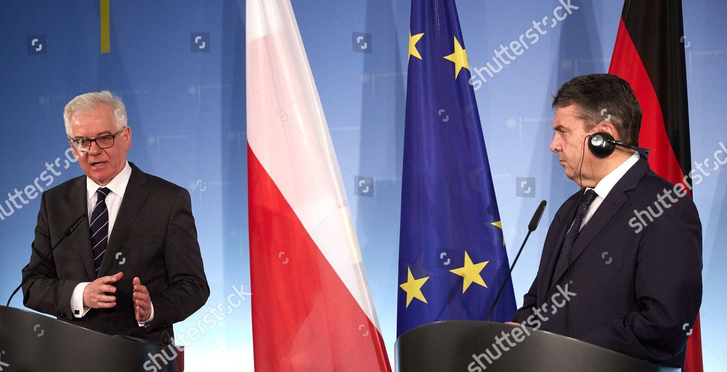 Jacek Czaputowicz Sigmar Gabriel Editorial Stock Photo - Stock Image ...