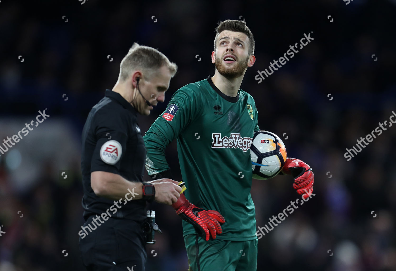 Norwich City Goalkeeper Angus Gunn Stands Editorial Stock Photo - Stock ...