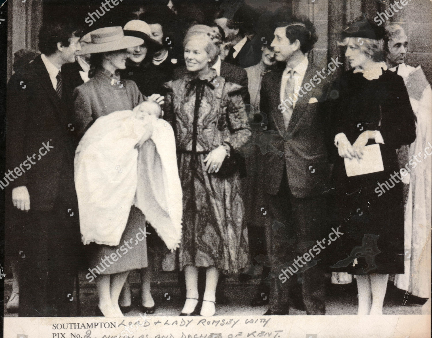 Hon Nicholas Knatchbull Christening 1981now Lord Editorial Stock Photo ...