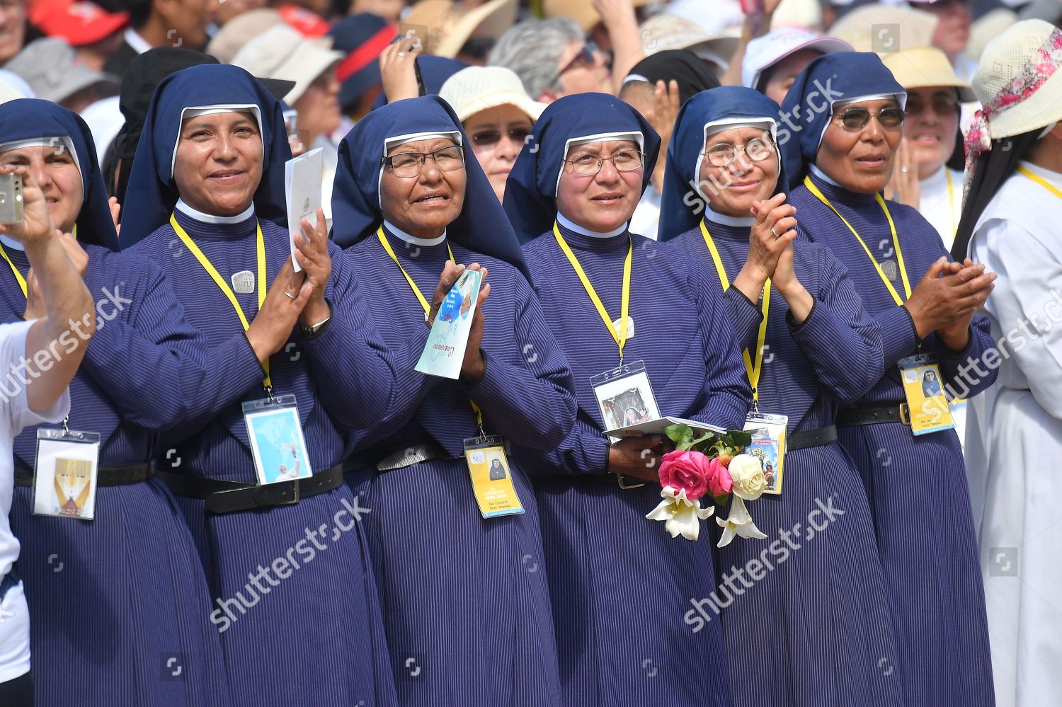 Nuns Attend Religious Mass Lead By Editorial Stock Photo - Stock Image ...