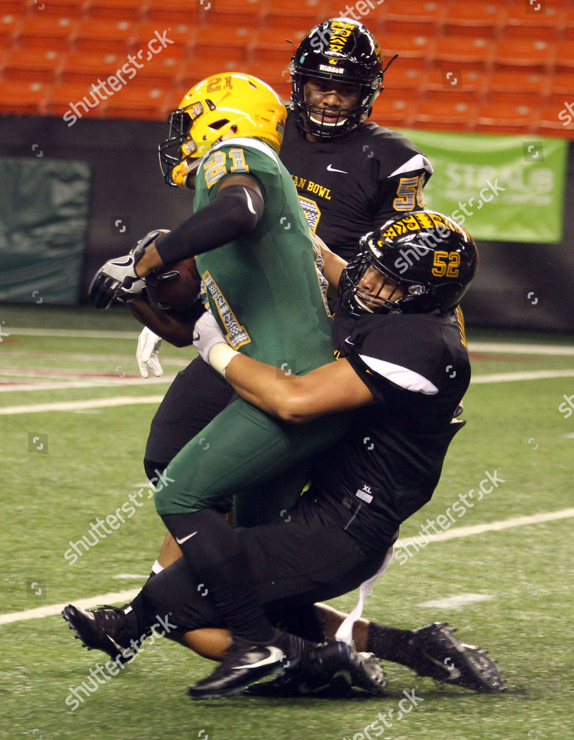 Team Makai Defensive Lineman Tyler Manoa Editorial Stock Photo - Stock ...
