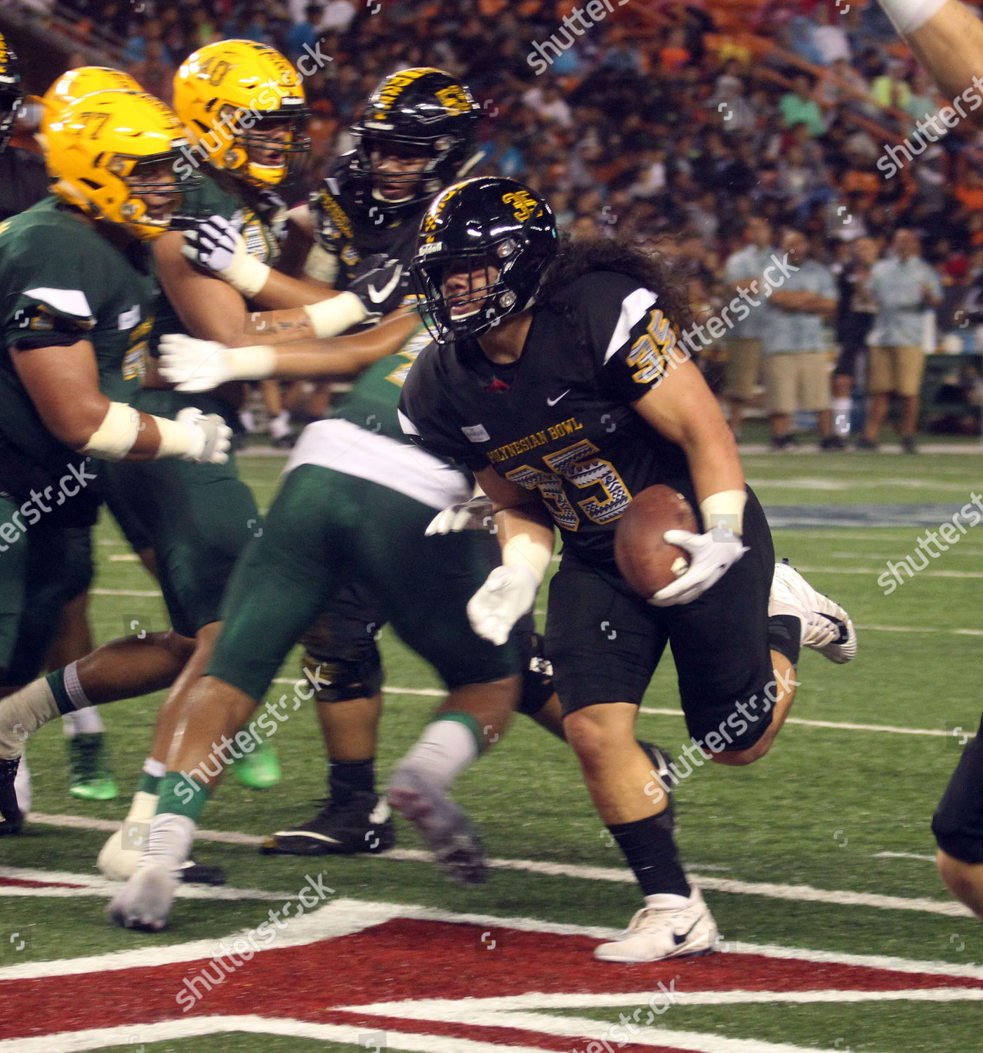 Team Makai Running Back Toa Taua Editorial Stock Photo - Stock Image ...