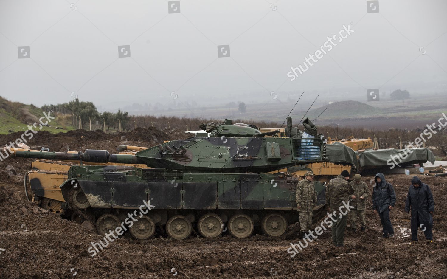 Turkish Soldiers Training Their Tanks Near Editorial Stock Photo ...