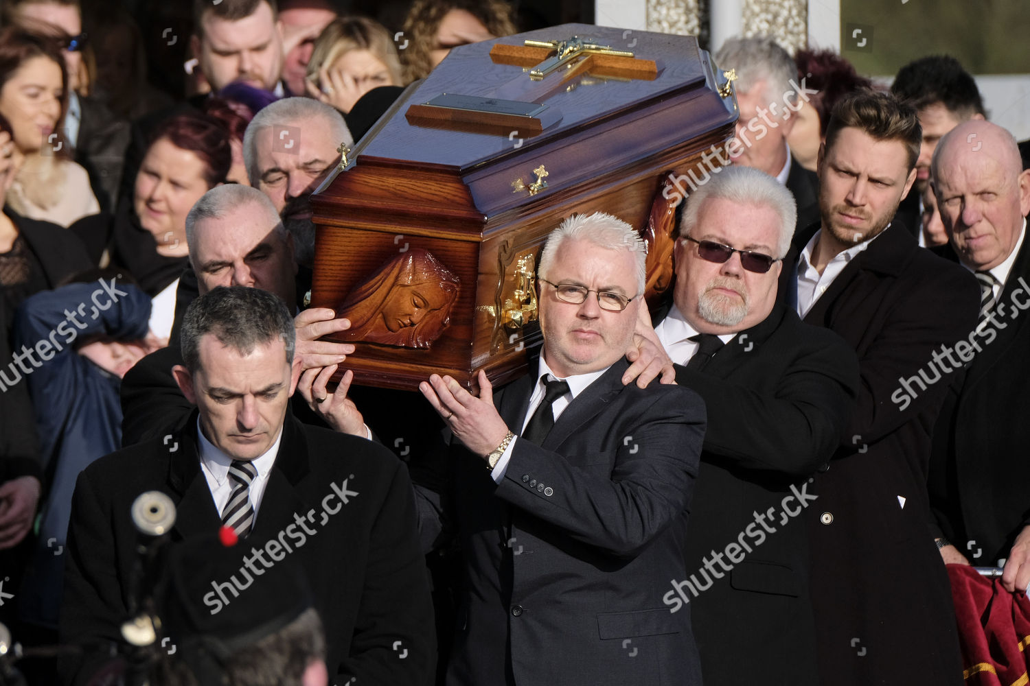 Coffin Dolores Oriordan Caried Her Funeral Editorial Stock Photo ...