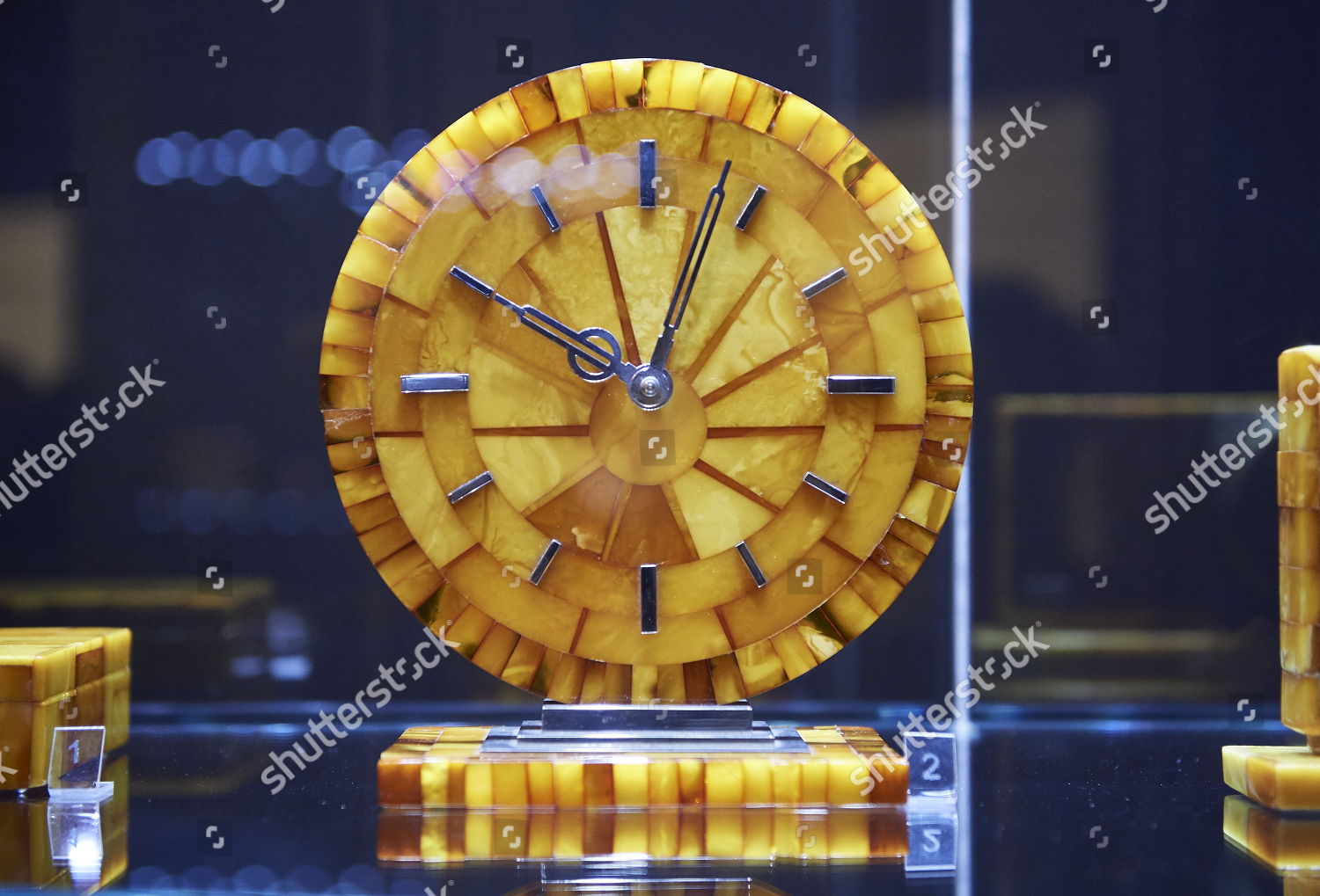 Amber Clock Made Koenigsberg On Display Editorial Stock Photo - Stock ...