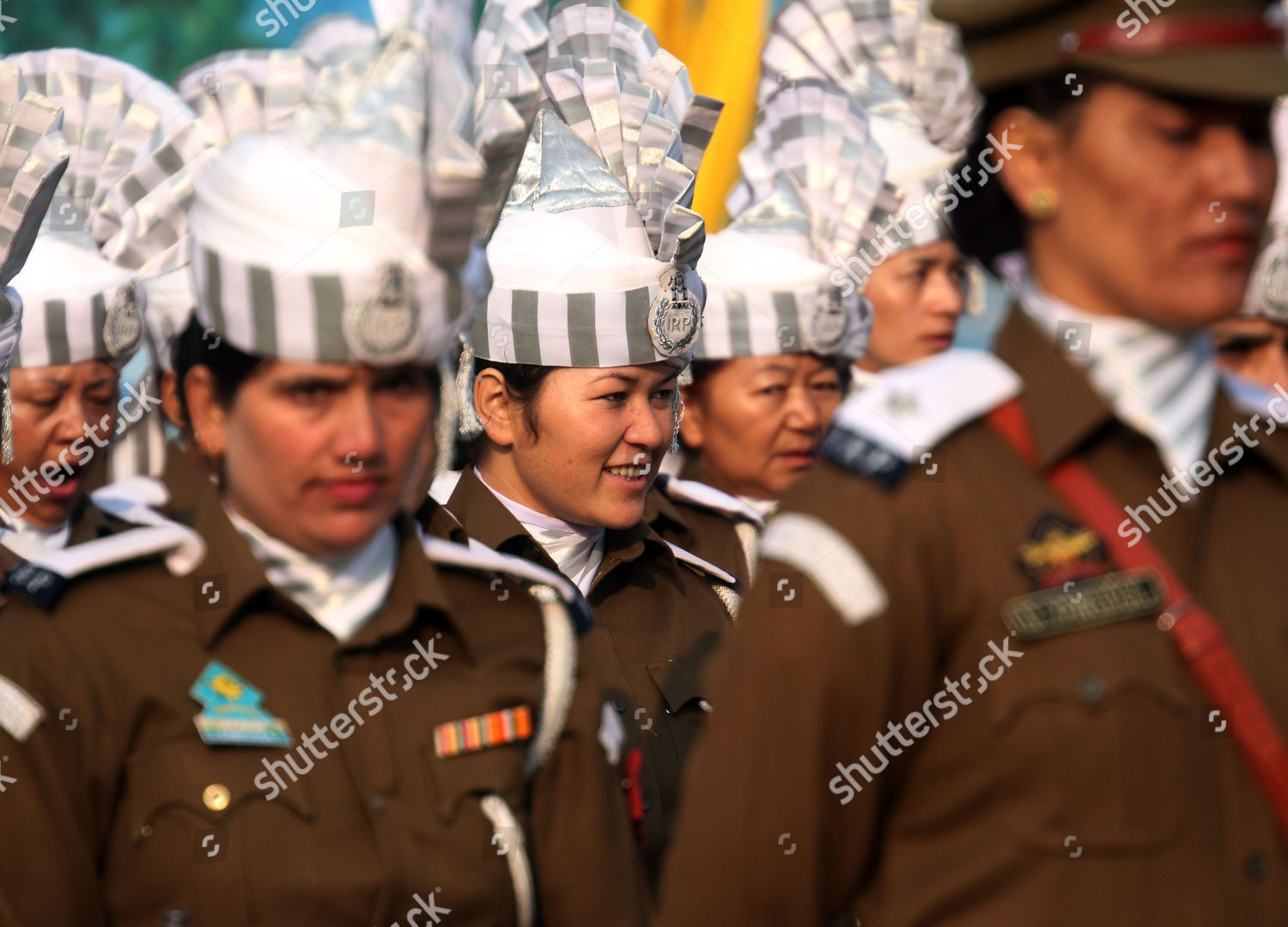 Indian Police Women Parade During Official Editorial Stock Photo ...