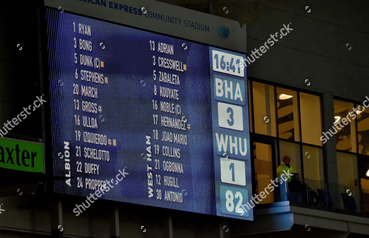 31 Scoreboard During Premier League Match Editorial Stock Photo - Stock ...