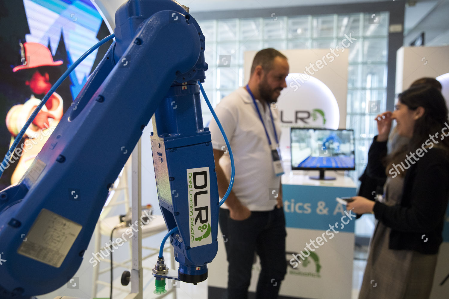 VIEW ROBOTIC ARM ON DISPLAY BOOTH Editorial Stock Photo - Stock Image ...