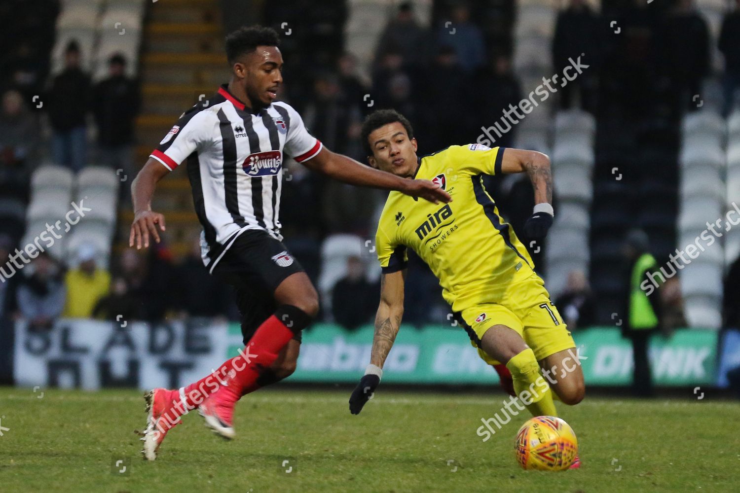 Reece Halljohnson Jerell Sellars During Efl Editorial Stock Photo ...