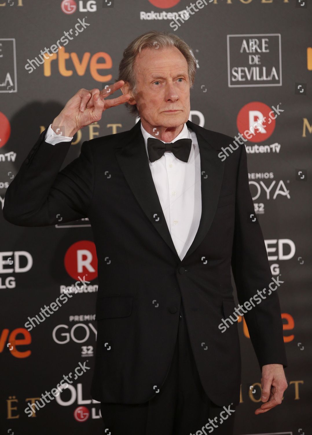 BRITISH ACTOR BILL NIGHY POSES HE Editorial Stock Photo - Stock Image ...