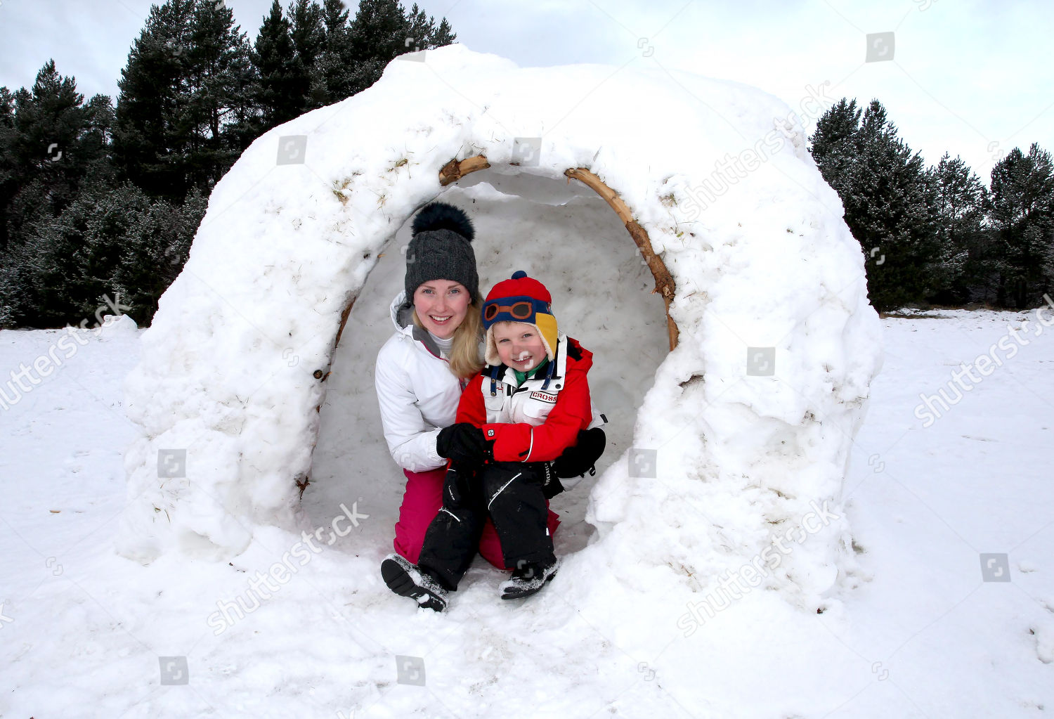 Jade Mckechan Son Archie Nottingham Igloo Editorial Stock Photo - Stock ...