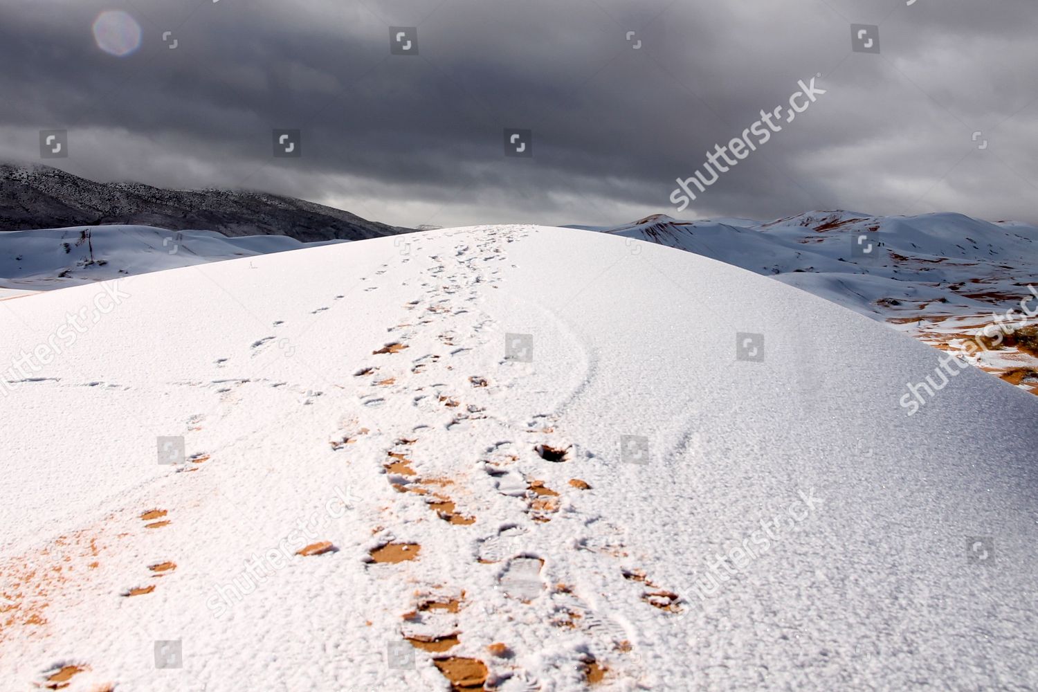 Snow Sahara Desert Editorial Stock Photo - Stock Image | Shutterstock