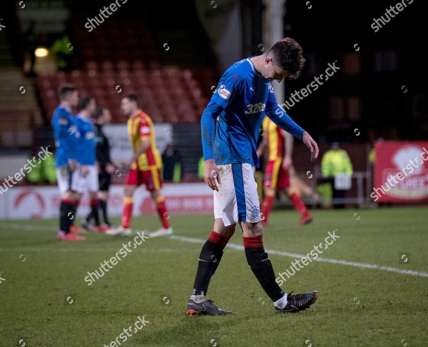 Sean Goss Rangers Hangs His Head Editorial Stock Photo - Stock Image ...