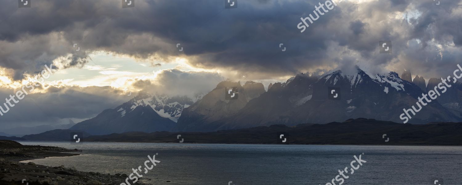 Glacial Lake Sarmiento De Gamboa Cordillera Editorial Stock Photo ...