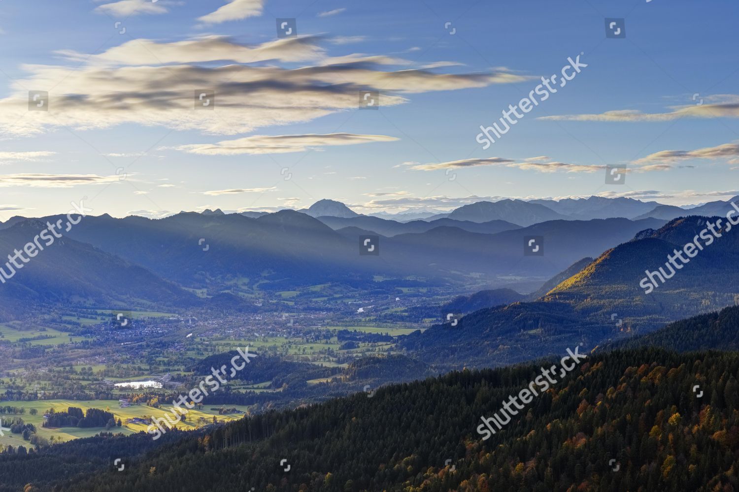 View Zwiesel Over Isartal Lenggries Isarwinkel Editorial Stock Photo ...
