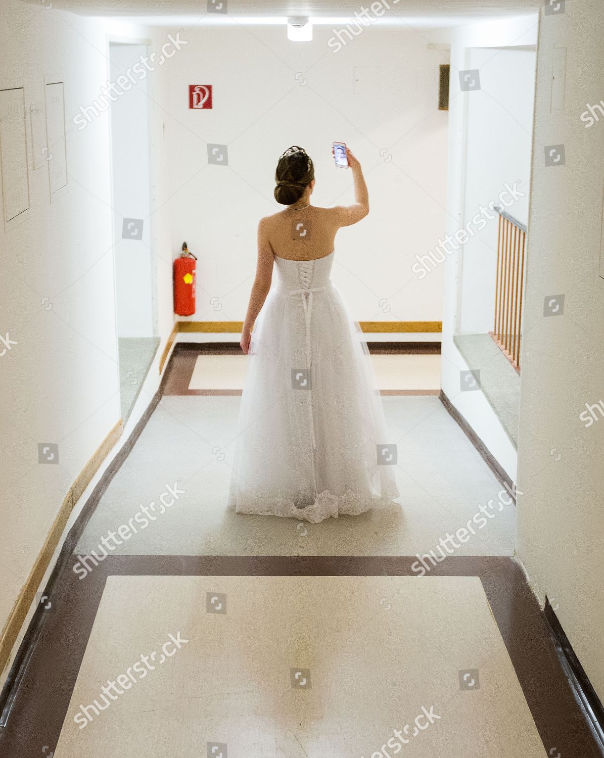 Debutante Takes Selfie Backstage Prior Opening Editorial Stock Photo ...