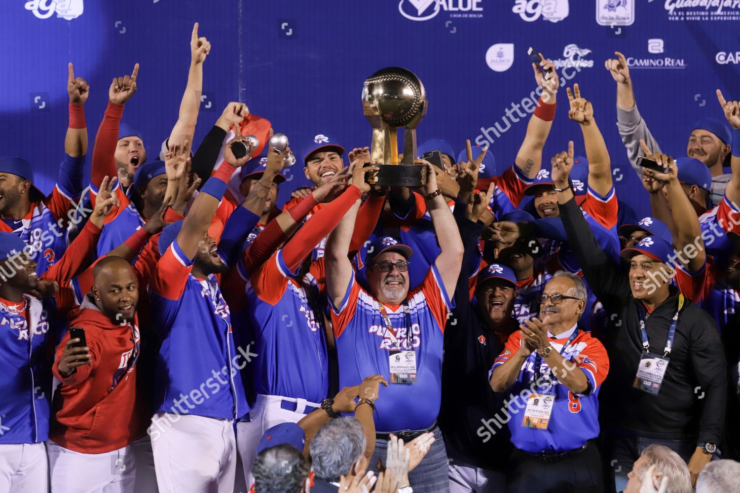 Criollos De Caguas Players Celebrate Celebrate Editorial Stock Photo ...