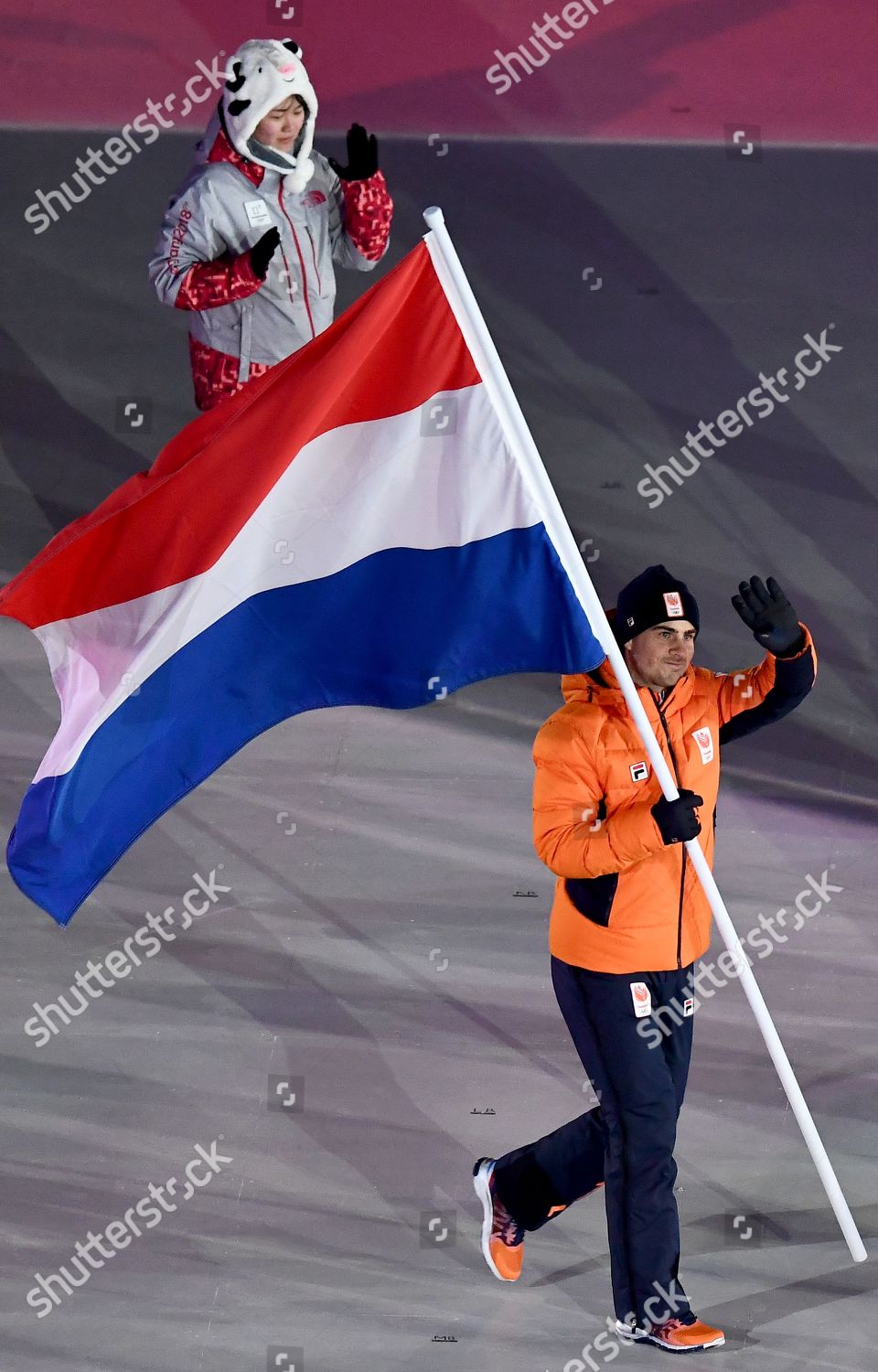 Flagbearer Netherlands Jan Smeekens Arrives Opening Editorial Stock ...