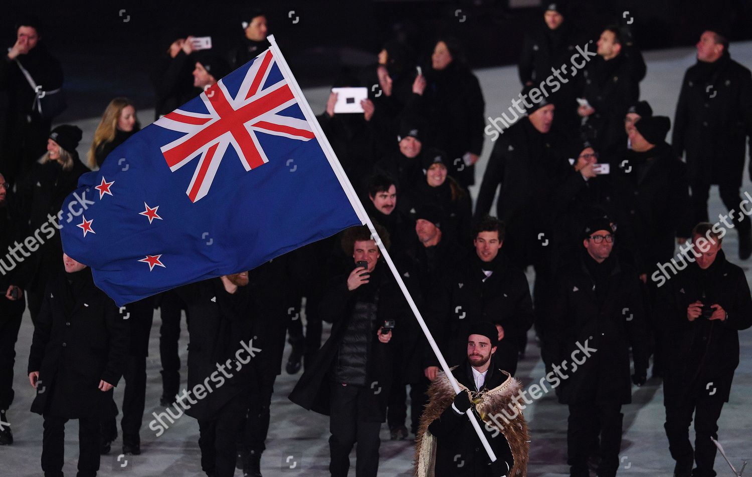 Team New Zealand Flag Bearer Beaujames Editorial Stock Photo - Stock Image | Shutterstock