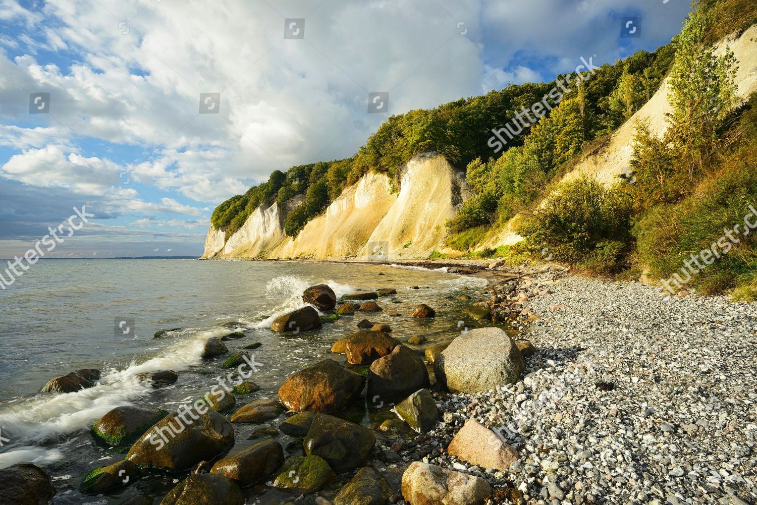 CHALK CLIFFS BOULDERS ON BEACH JASMUND Editorial Stock Photo - Stock ...