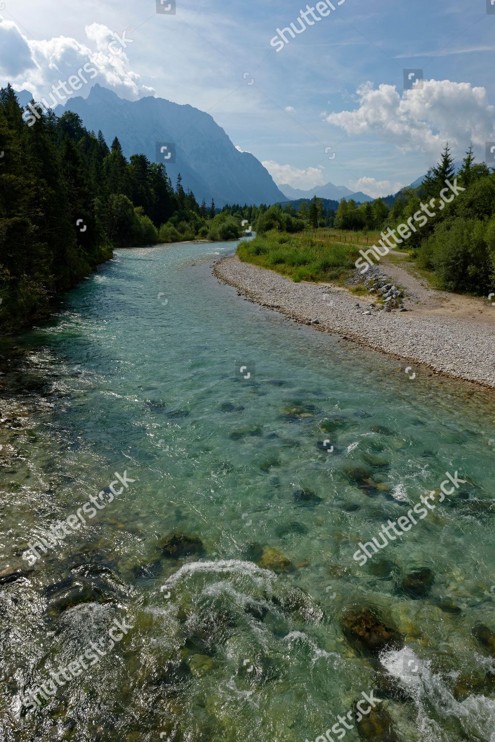Isar Karwendel Mountains Isar Nature Trail Editorial Stock Photo ...