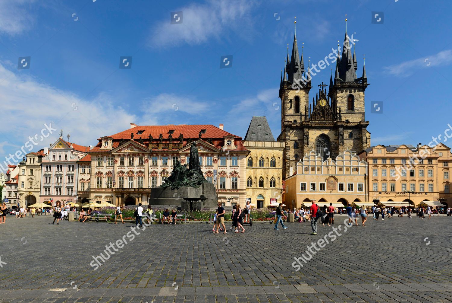 Tyn Church Old Town Square Monument Editorial Stock Photo - Stock Image ...