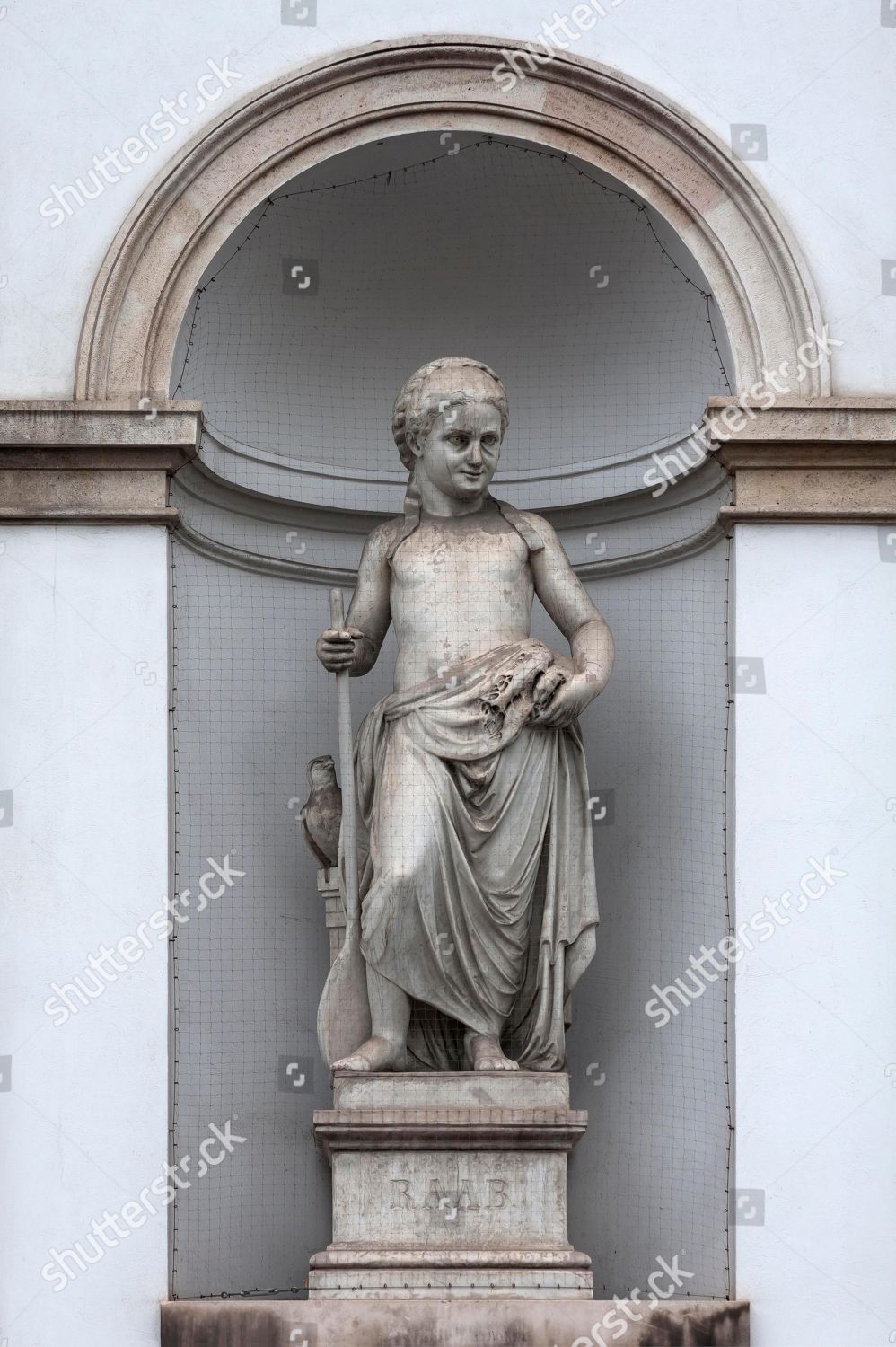Marble Statue Symbolic Raba River Albertina Editorial Stock Photo ...