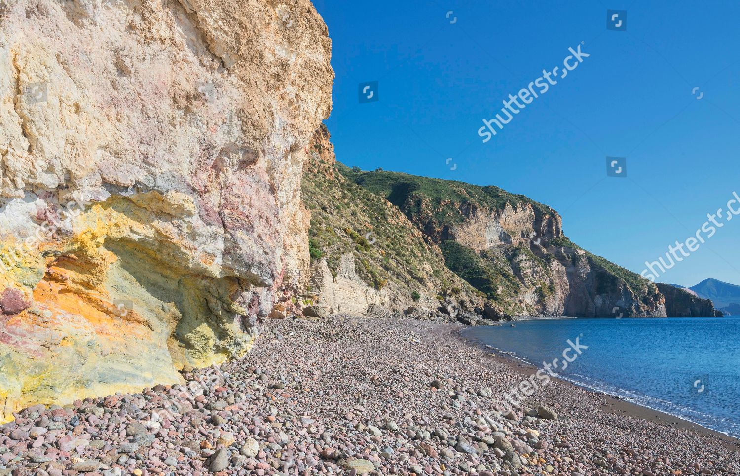 Coast Valle Muria Beach Lipari Island Editorial Stock Photo - Stock ...
