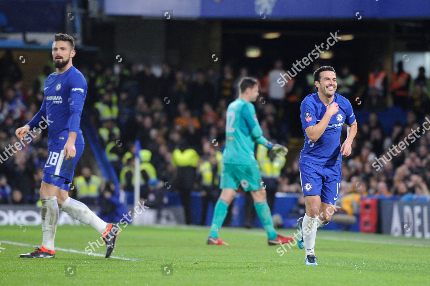Pedro Chelsea Celebrates Scoring His Sides Editorial Stock Photo ...