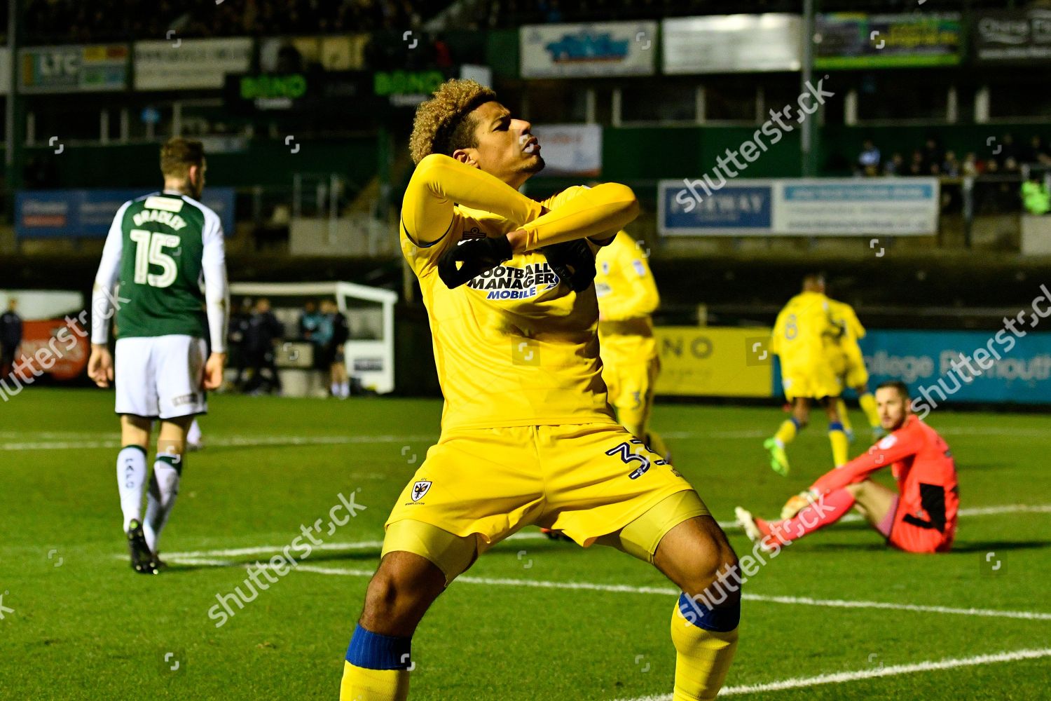 Goal Lyle Taylor 33 Afc Wimbledon Editorial Stock Photo - Stock Image ...