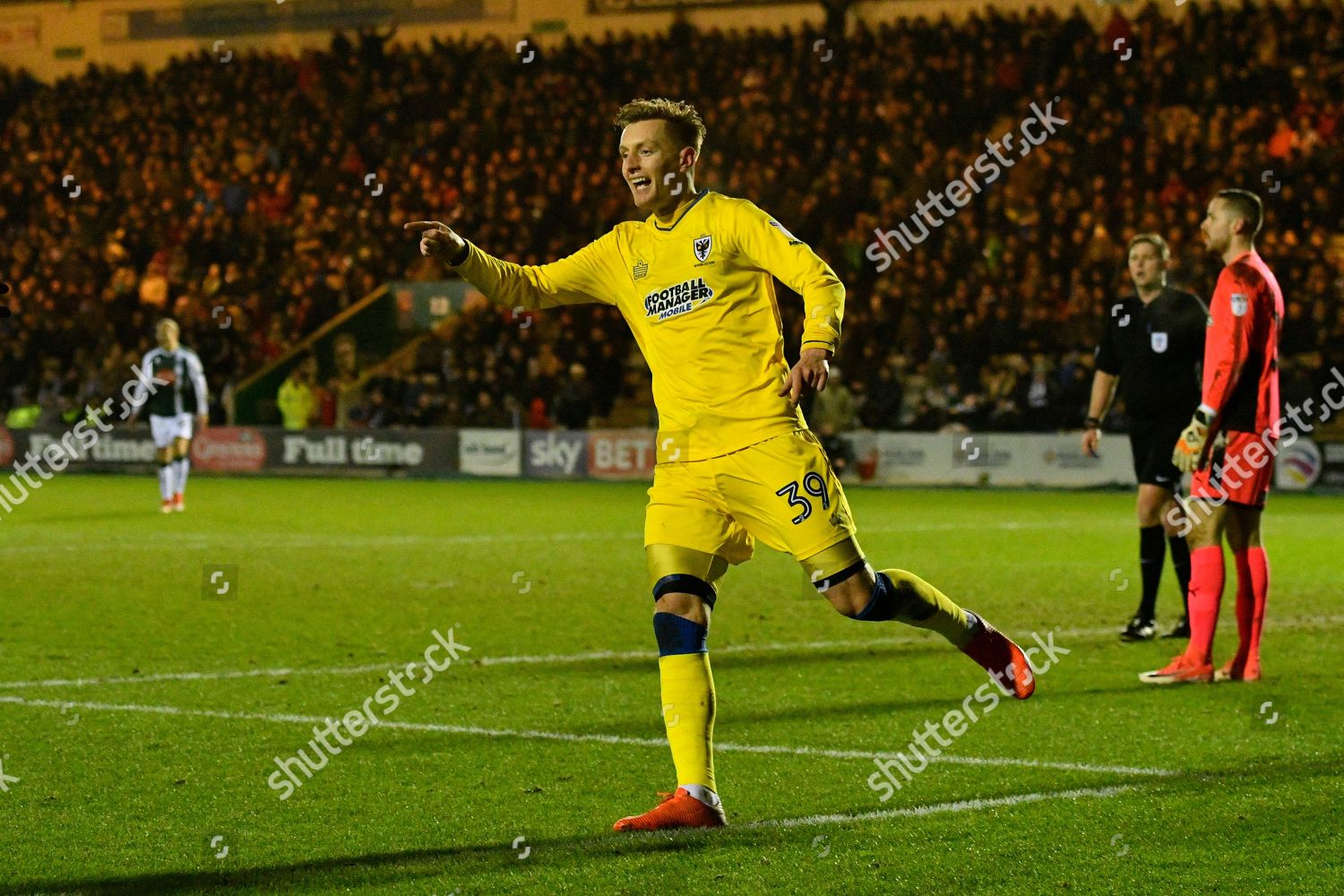 Joe Pigott 39 Afc Wimbledon Begins Editorial Stock Photo - Stock Image ...