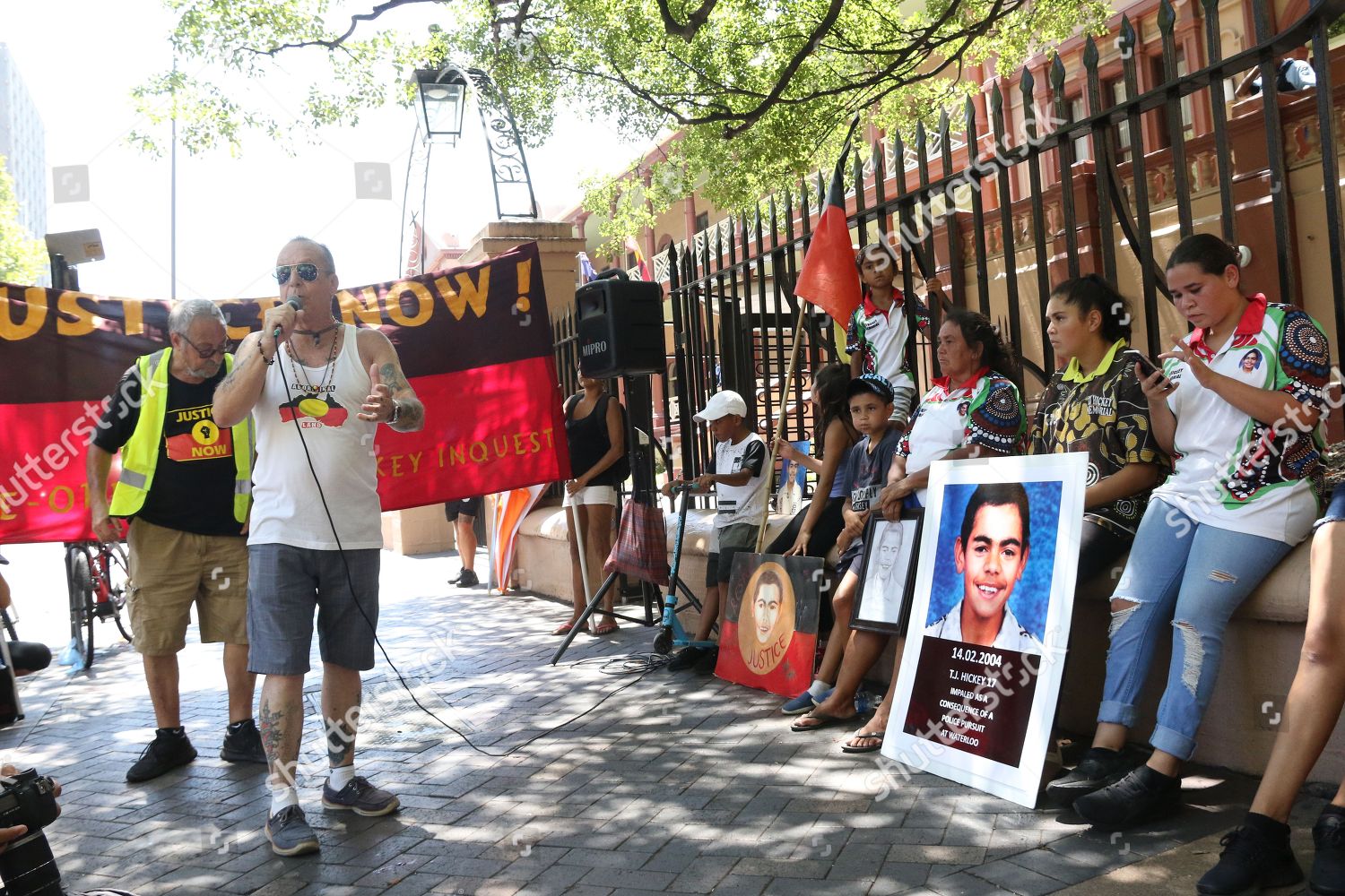 Ken Canning Speaks Protesters Outside Nsw Editorial Stock Photo - Stock ...
