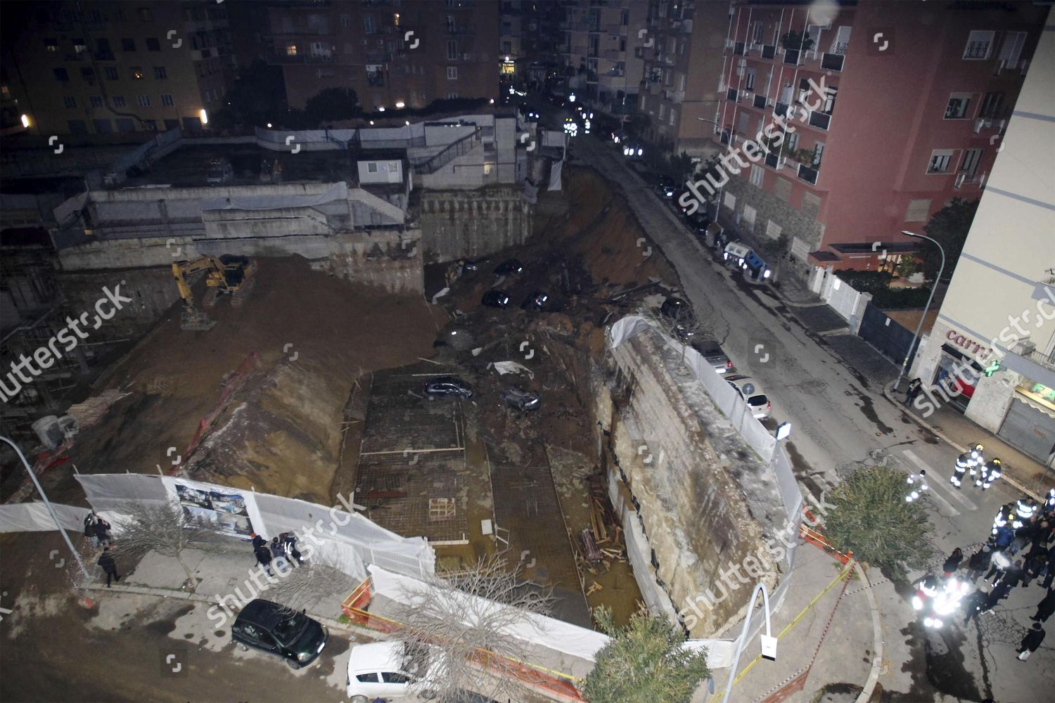 Big Chasm Opened Street Some Parked Editorial Stock Photo - Stock Image ...