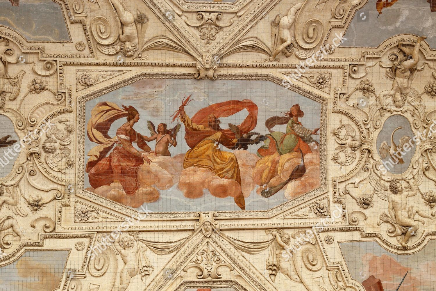 Ceiling Painting Wallenstein Palace Sala Terrana Editorial Stock Photo ...