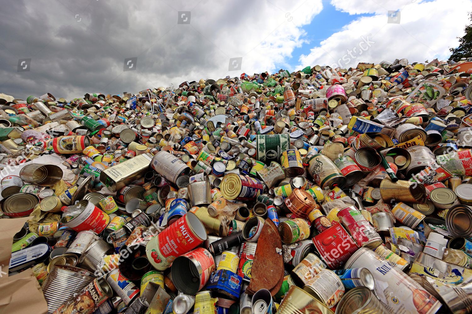 Waste Disposal Storage Recycling Beverage Cans Editorial Stock Photo ...