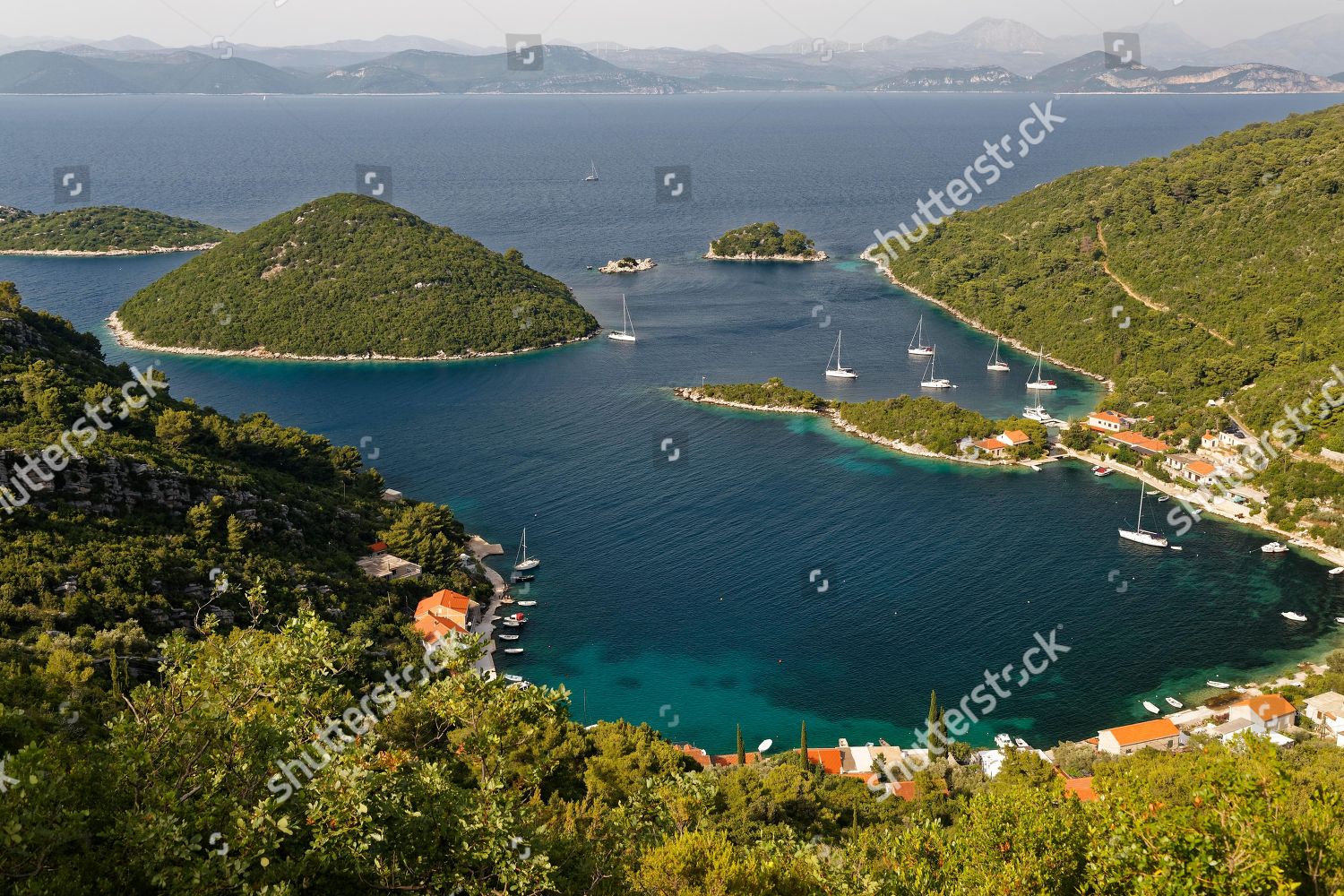 Port Prozurska Luka View Croatian Mainland Editorial Stock Photo ...