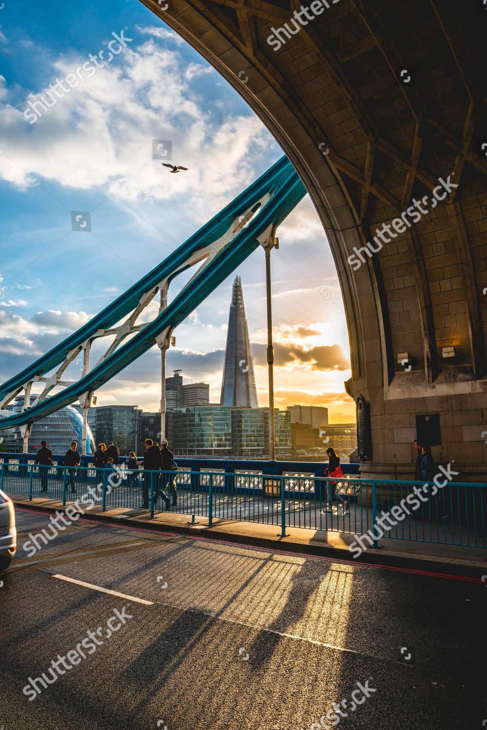 Tower Bridge View Through Gate On Editorial Stock Photo - Stock Image ...
